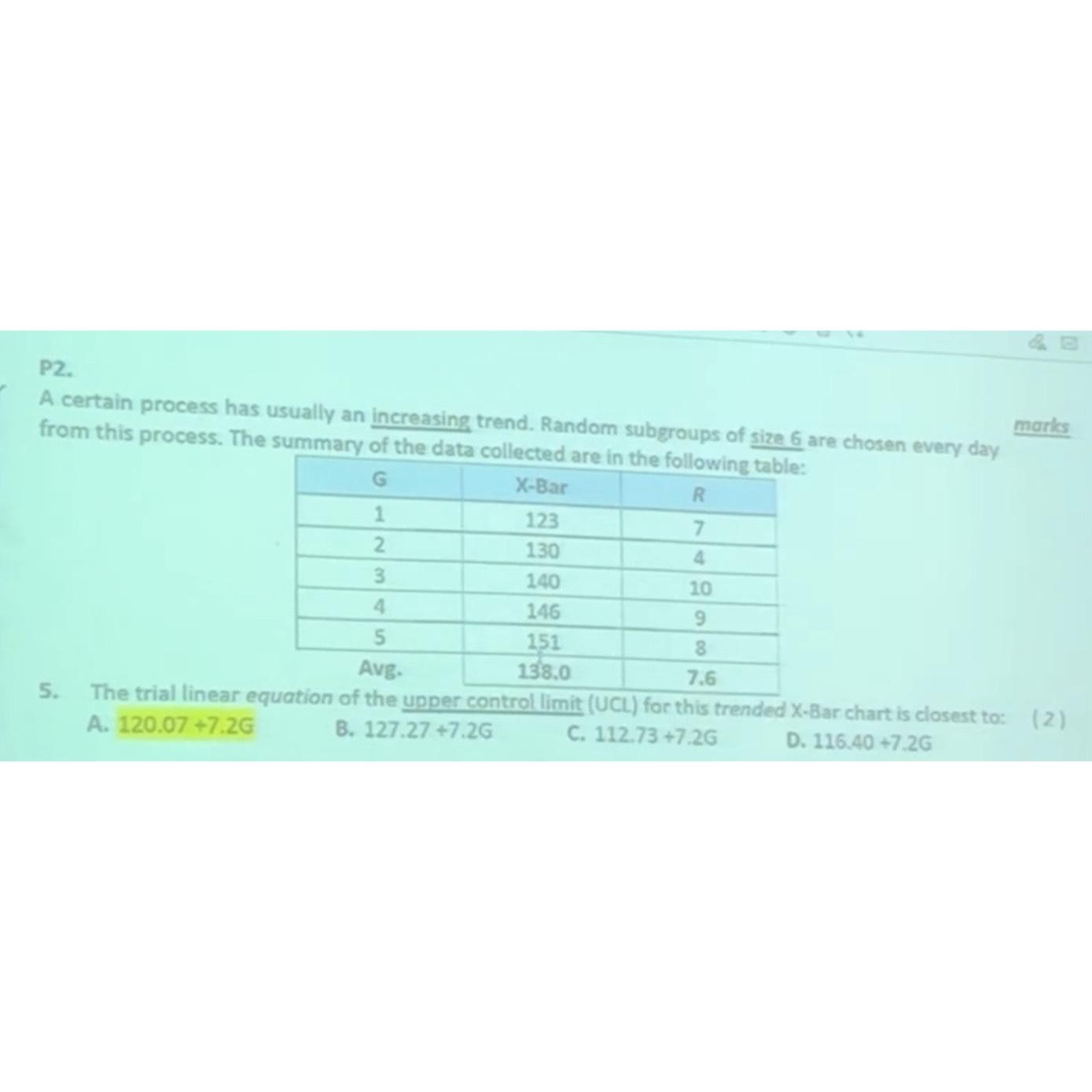 Solved P2.A certa in process has usually an increasing | Chegg.com