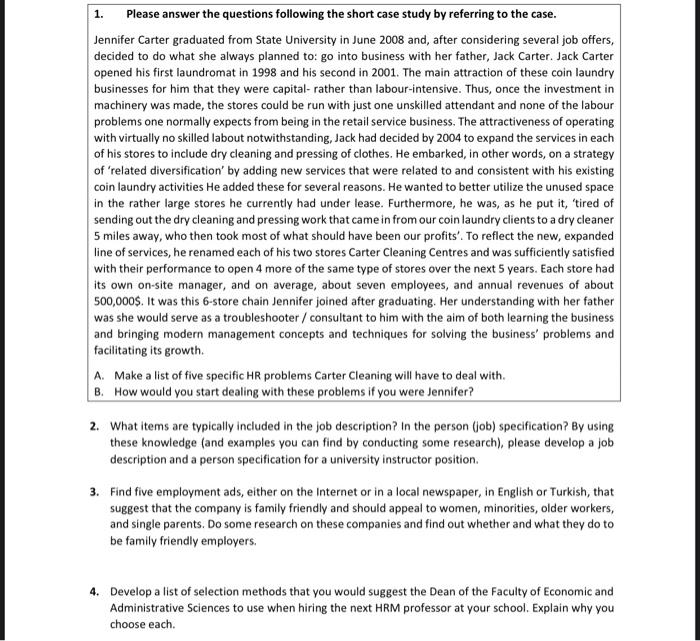 Solved 1. Please answer the questions following the short | Chegg.com