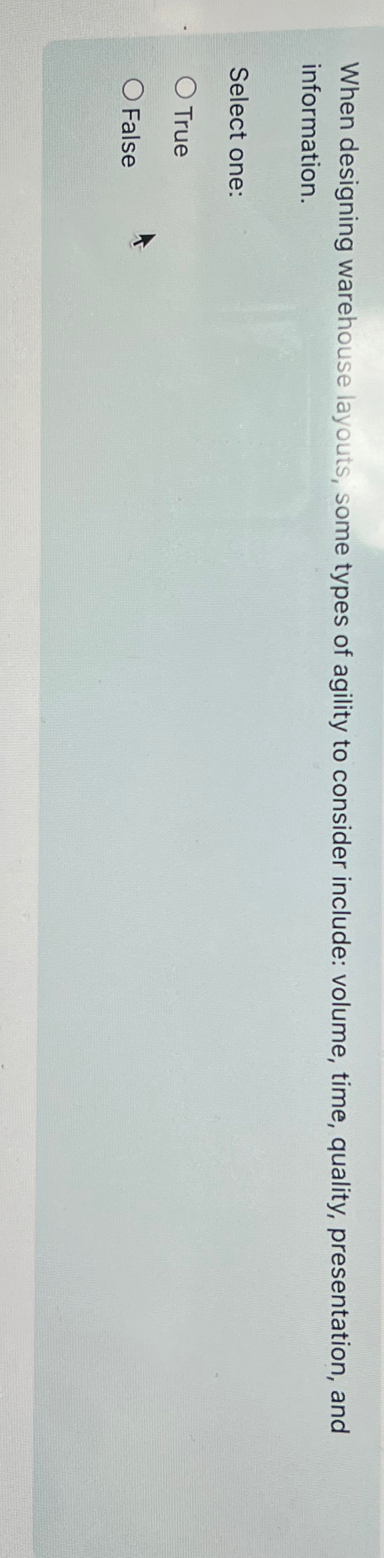 Solved When designing warehouse layouts, some types of | Chegg.com