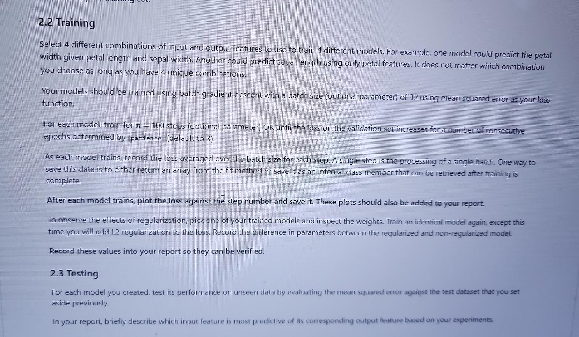 Solved The Iris flower dataset | Chegg.com