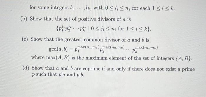 est common divisors. (10 marks.) Suppose that a,b≥2 | Chegg.com