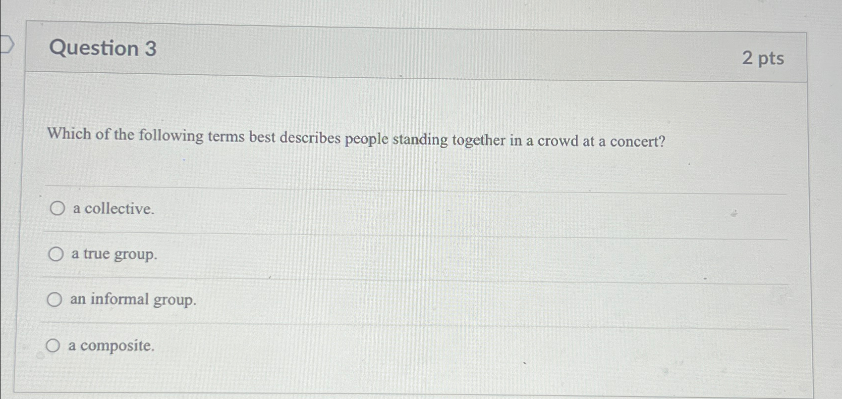 Solved Question 32 ﻿ptsWhich of the following terms best | Chegg.com