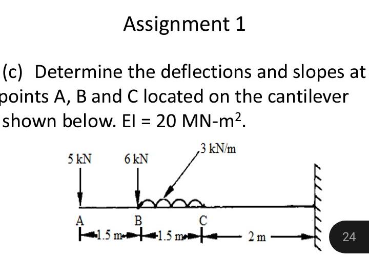 Solved C Determine The Deflections And Slopes At Points