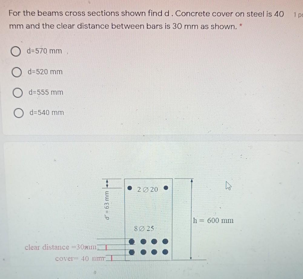 Solved 1pc For the beams cross sections shown find d. | Chegg.com