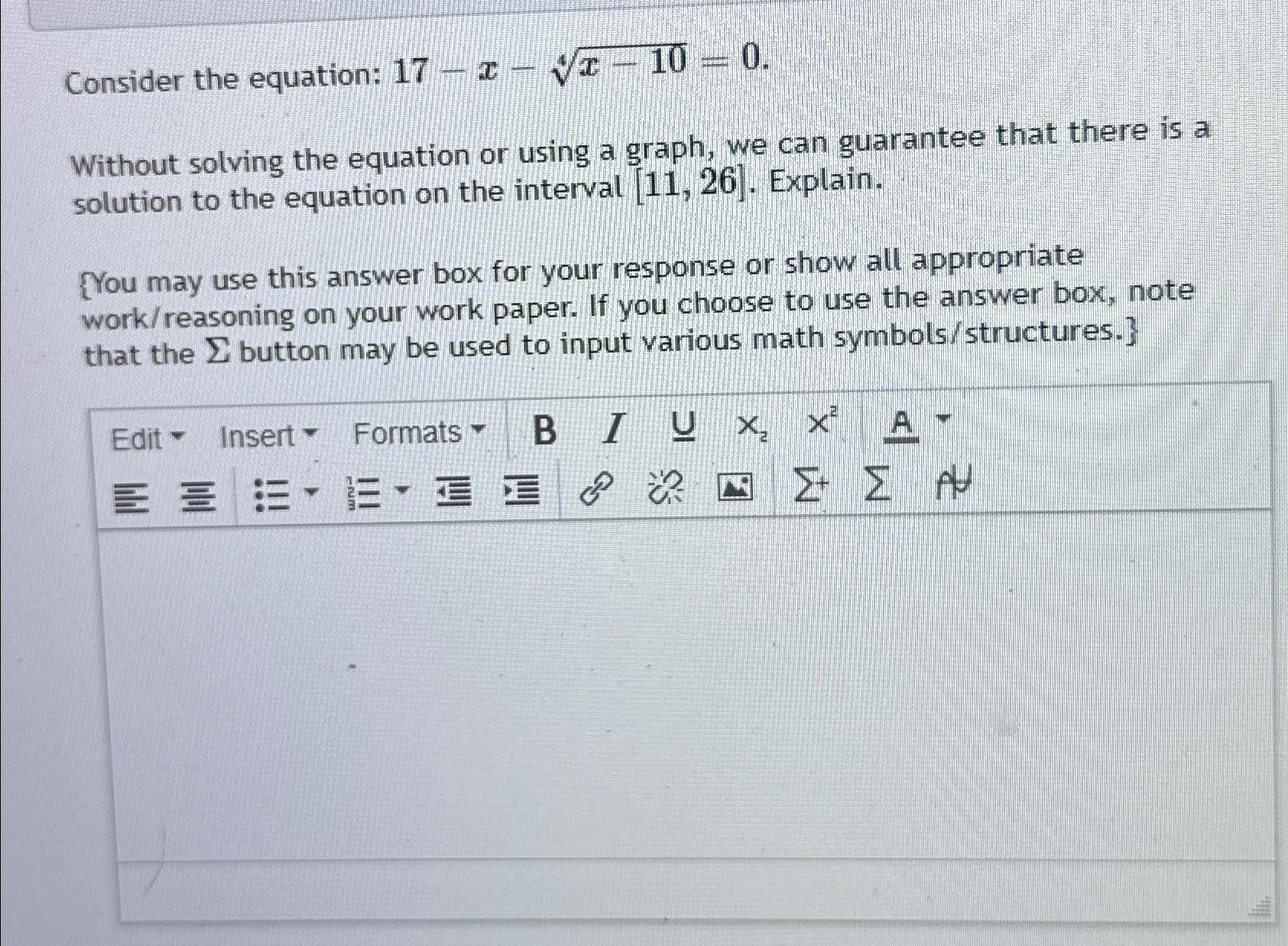 Solved Consider the equation: 17-x-x-104=0Without solving | Chegg.com