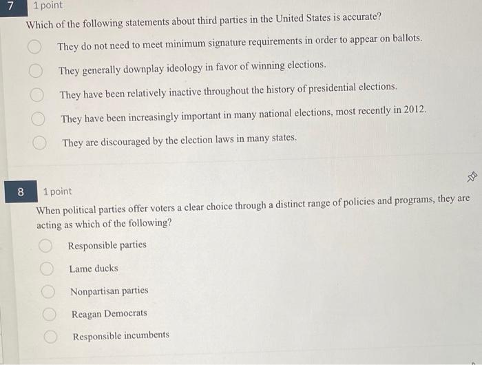 Which of the following statements about third parties | Chegg.com