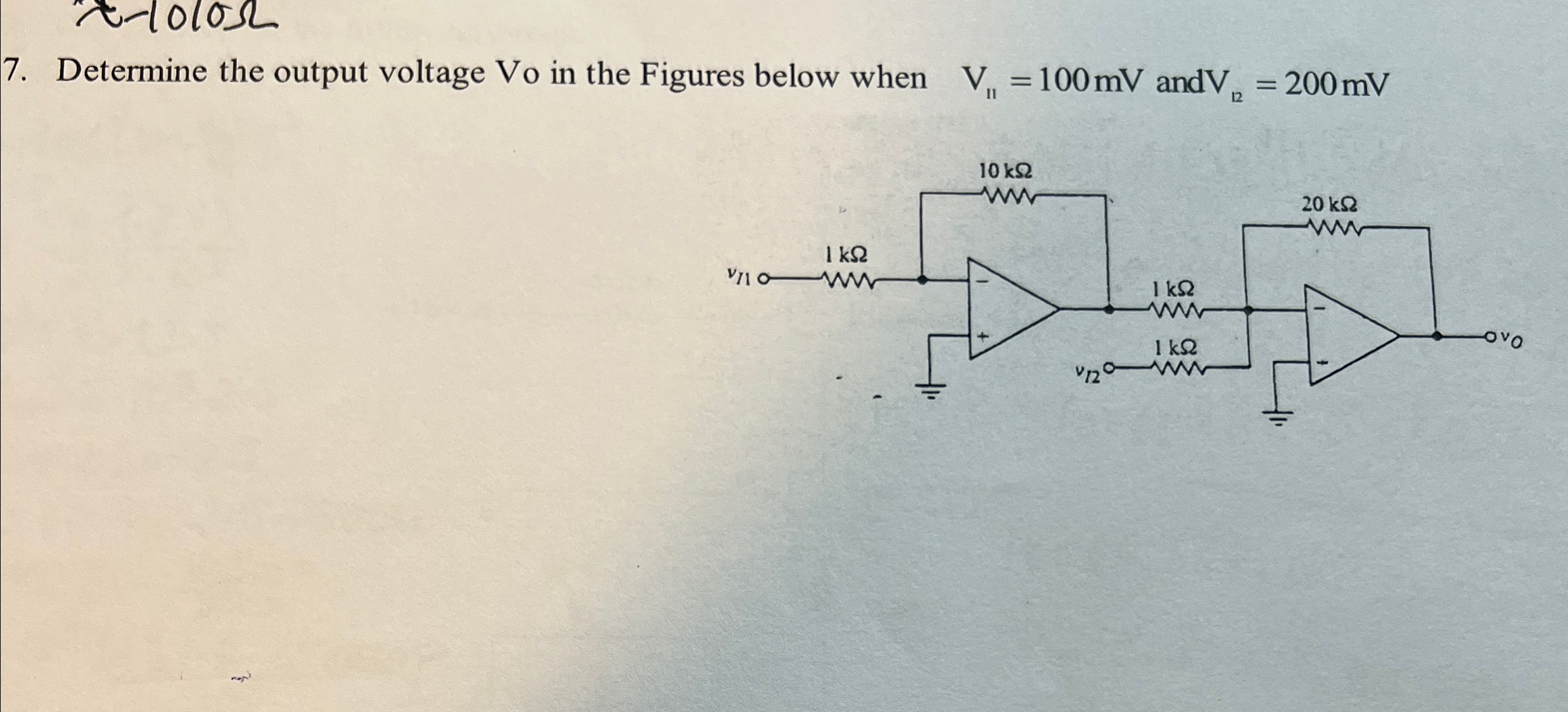 Solved Determine the output voltage Vo ﻿in the Figures below | Chegg.com