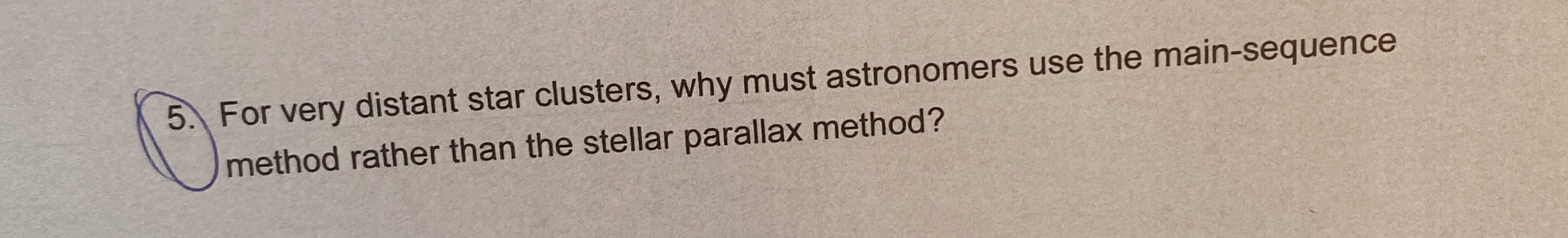 Solved For very distant star clusters, why must astronomers | Chegg.com