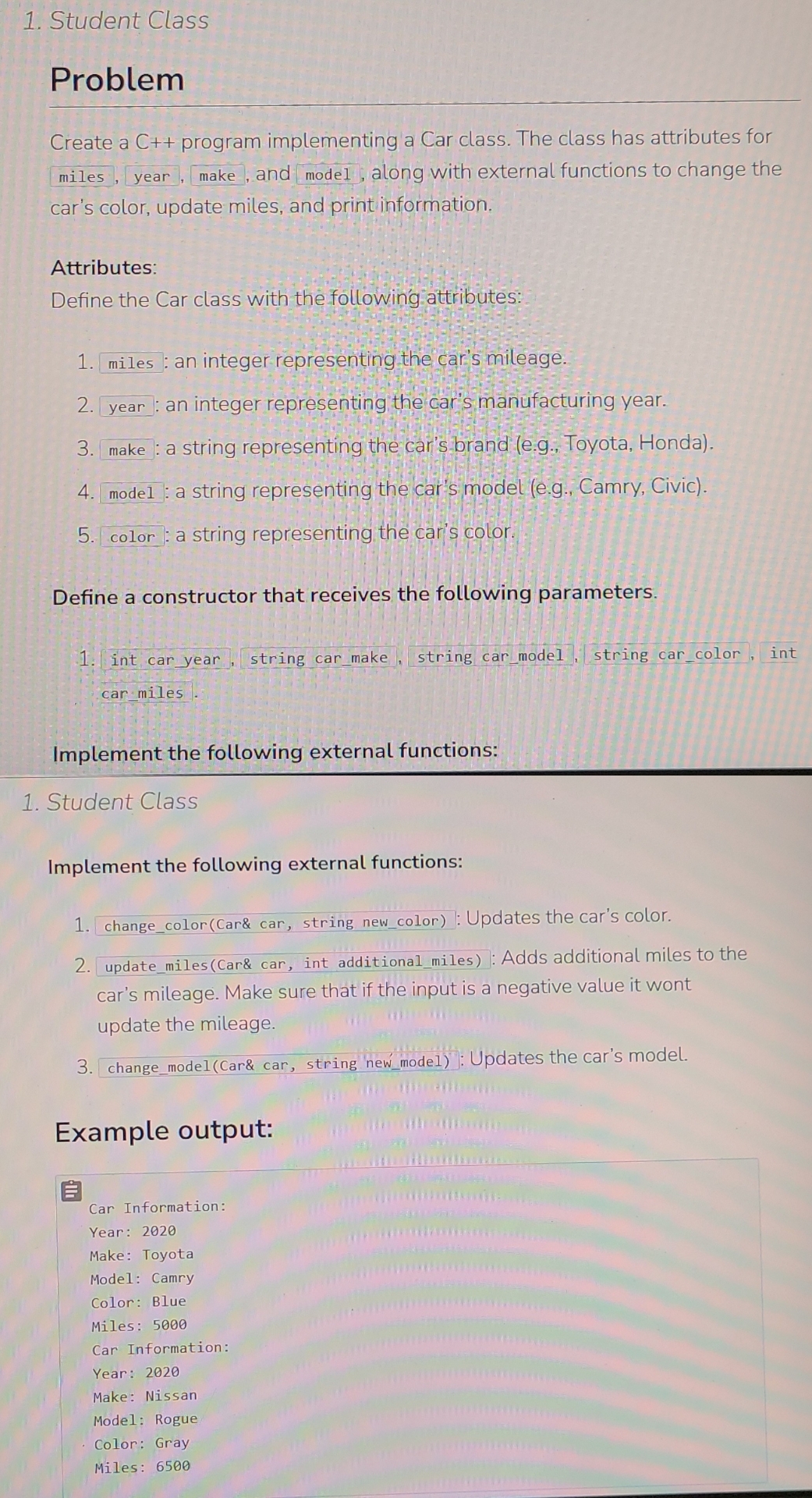 Solved Student ClassProblemCreate a C++ ﻿program | Chegg.com