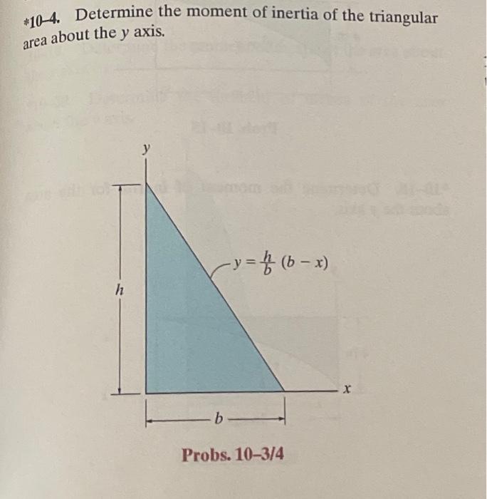 Solved *10-4. Determine the moment of inertia of the | Chegg.com
