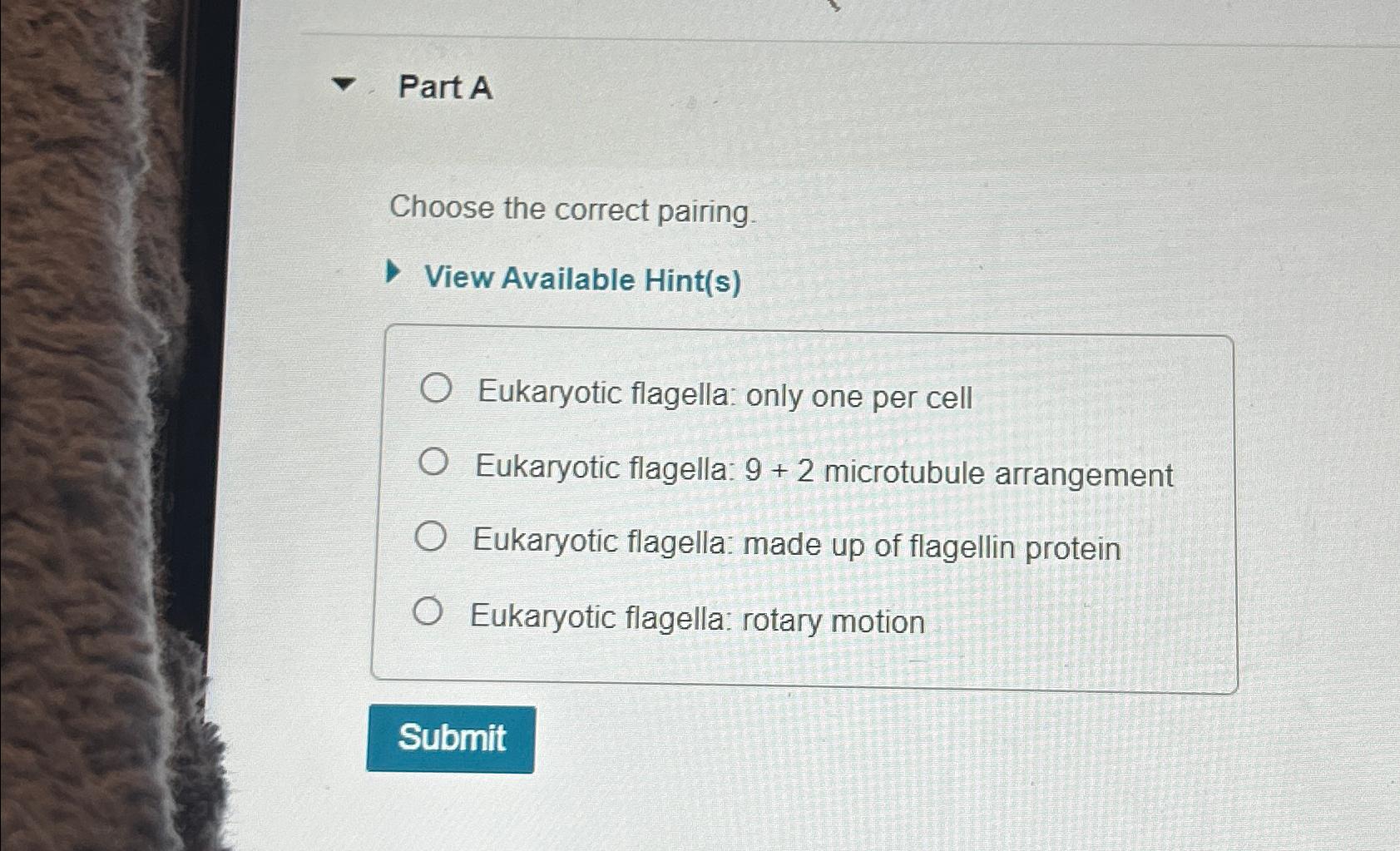 Solved Part AChoose the correct pairing.View Available | Chegg.com