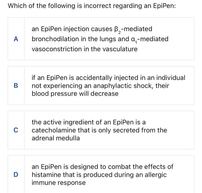 Solved Which of the following is incorrect regarding an | Chegg.com