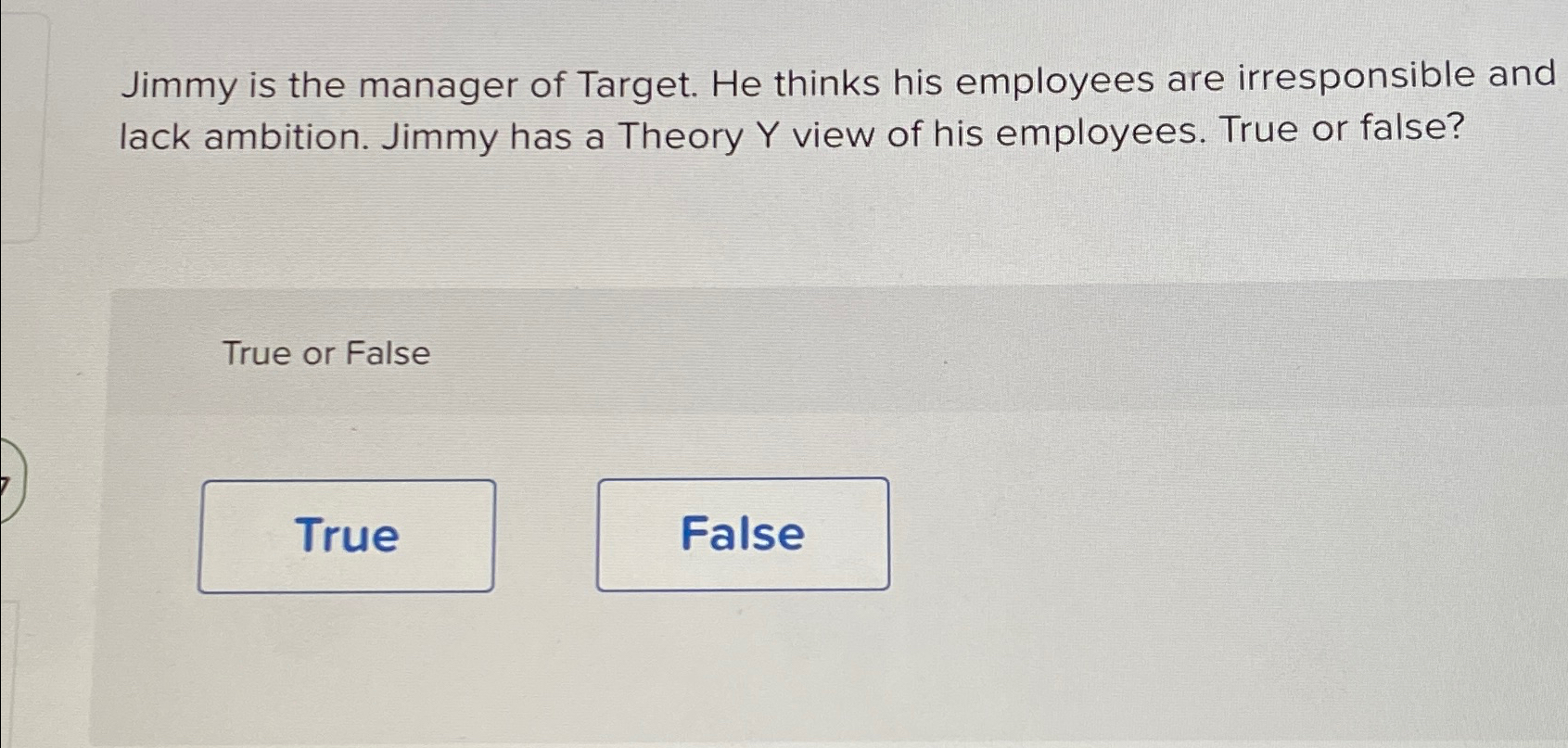 Solved Jimmy is the manager of Target. He thinks his | Chegg.com