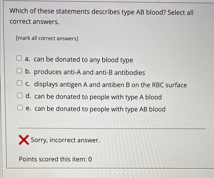 Solved Match the blood types to the people they can be | Chegg.com