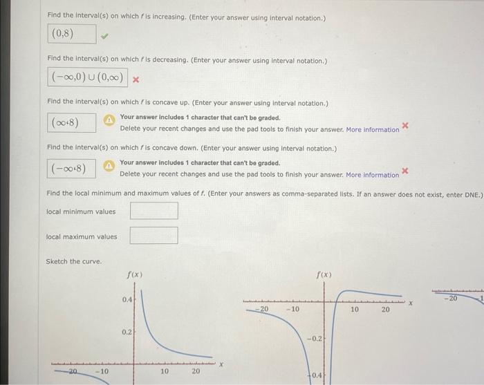 Solved Consider the following curve. f(x)=x2x−4 Determine | Chegg.com