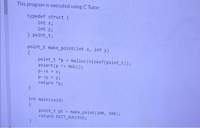 Solved This Program Is Executed Using C Tutor Typedef 