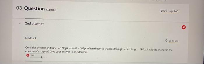 Solved 03 Question (1 point) V 2nd attempt Feedback e See | Chegg.com