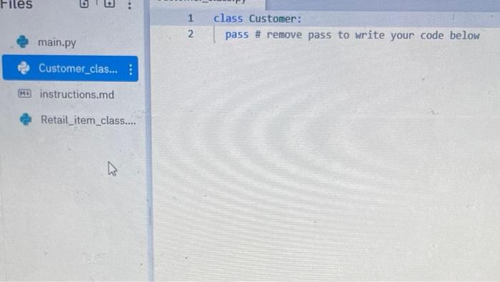 Solved #Write a class named RetailItem that holds data about | Chegg.com