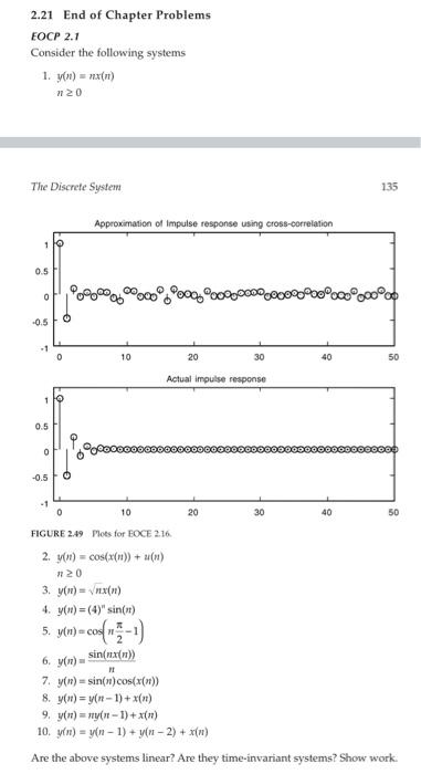 Solved 2.21 End of Chapter Problems EOCP 2.1 Consider the | Chegg.com