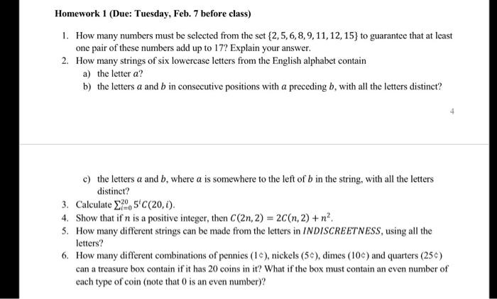 Solved Homework 1 Due Tuesday Feb 7 Before Class 1 How