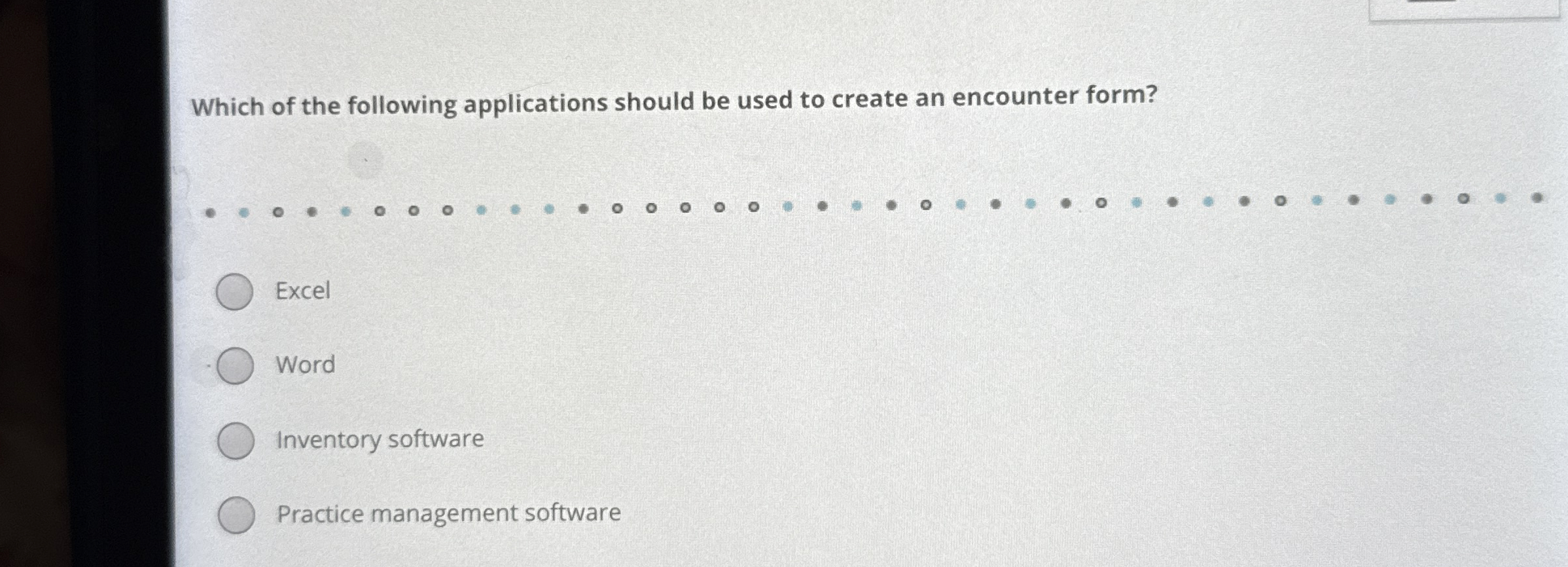 Solved Which of the following applications should be used to | Chegg.com