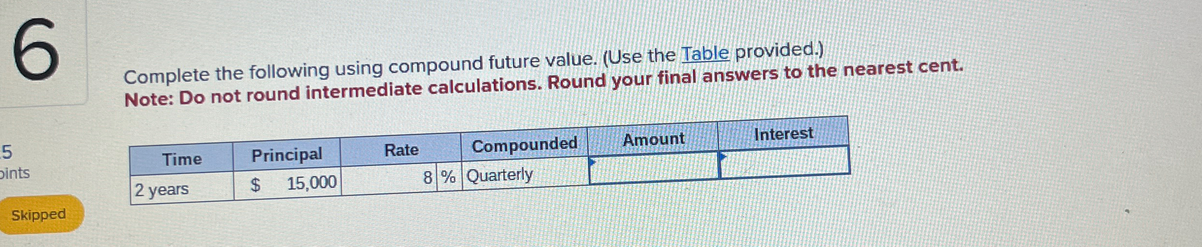 Solved Complete the following using compound future value. | Chegg.com