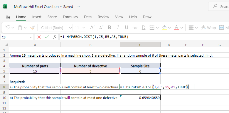 Solved Please solve a) ﻿with excel formulas | Chegg.com