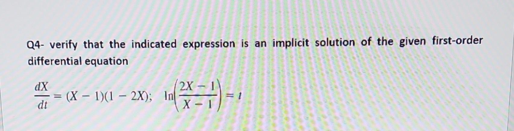Solved Q4- verify that the indicated expression is an | Chegg.com