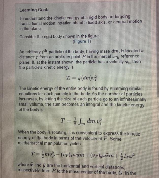 Solved Part B - Kinetic Energy of a Rolling Bicycle Wheel | Chegg.com