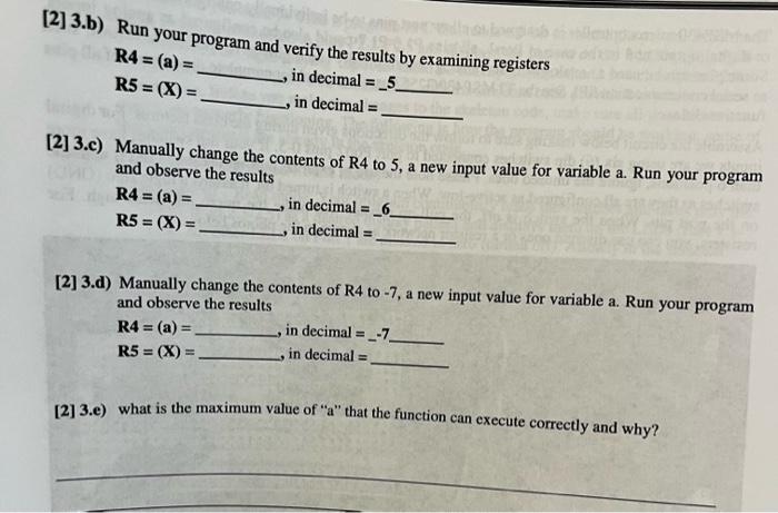 Solved [20] 3) Implement the following arithmetic function | Chegg.com