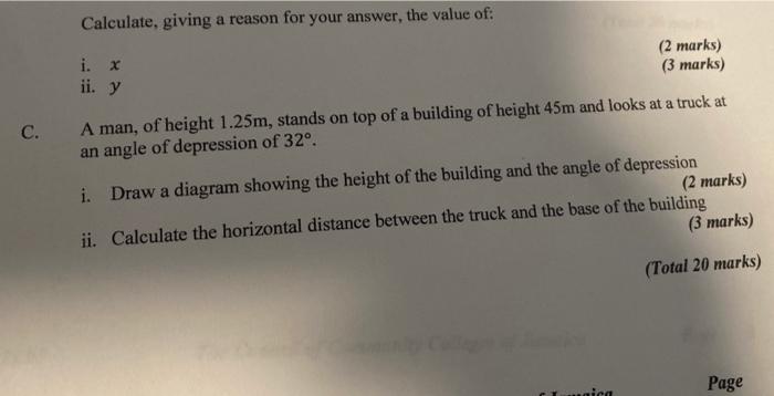 Solved Calculate, giving a reason for your answer, the value | Chegg.com