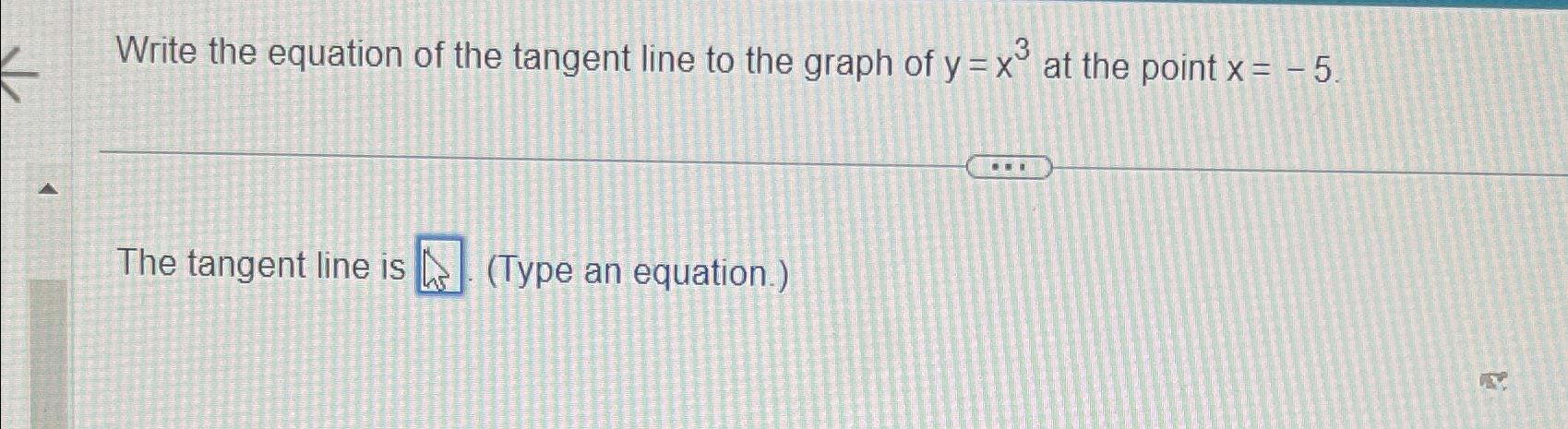 Solved Write the equation of the tangent line to the graph | Chegg.com
