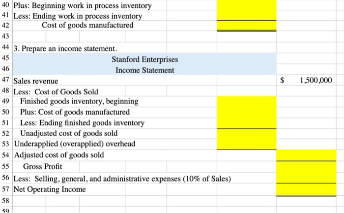 Solved 1. Calculate and dispose of overapplied or | Chegg.com
