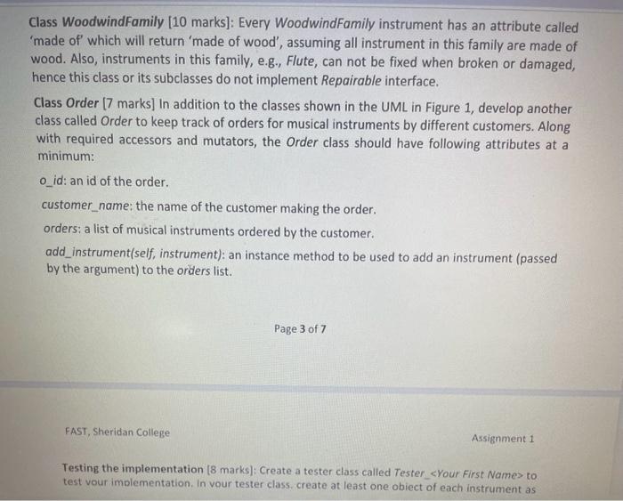 Solved Musical Instruments Design and implement the | Chegg.com