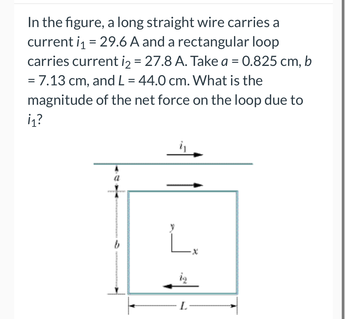 Solved In the figure, a long straight wire carries a current | Chegg.com