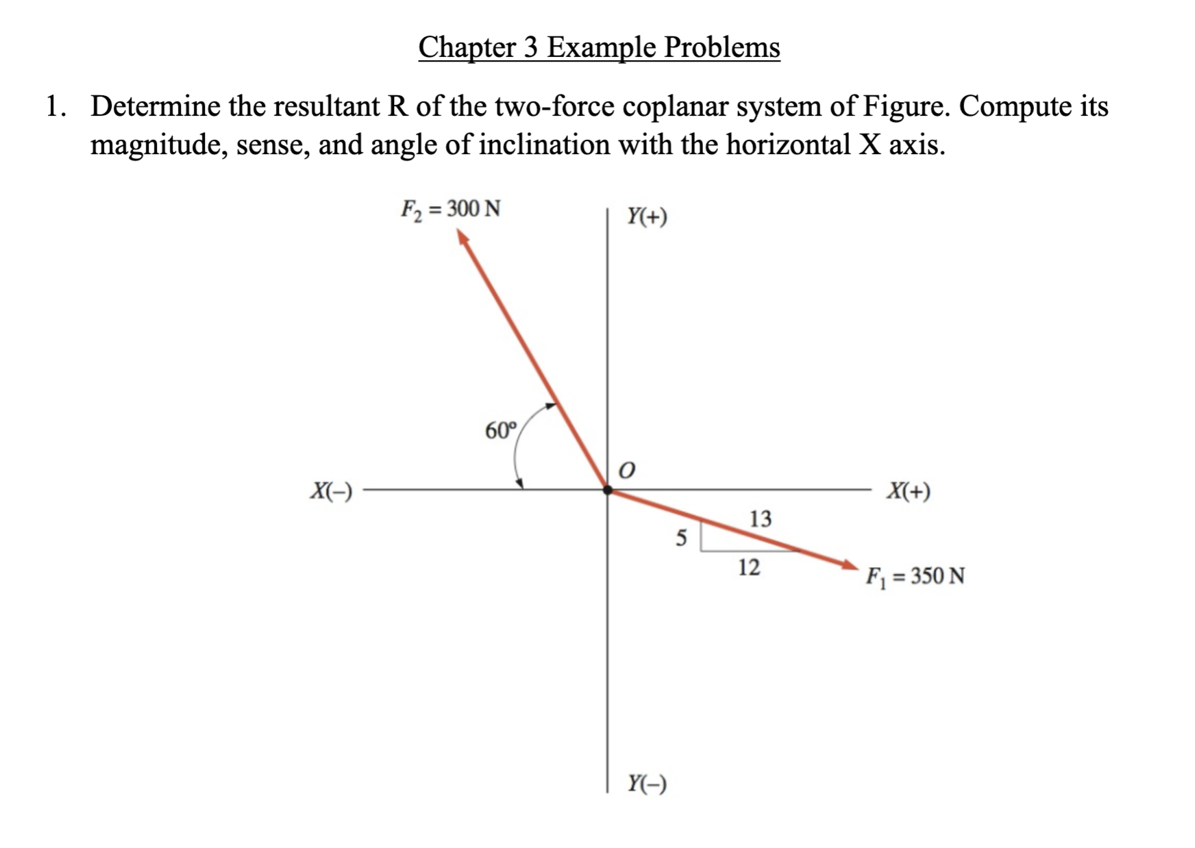 Solved Chapter 3 ﻿Example Problems 1. ﻿Determine the | Chegg.com