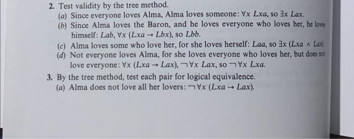 Solved Formal Logic - (Solve using Truth Trees) Test | Chegg.com
