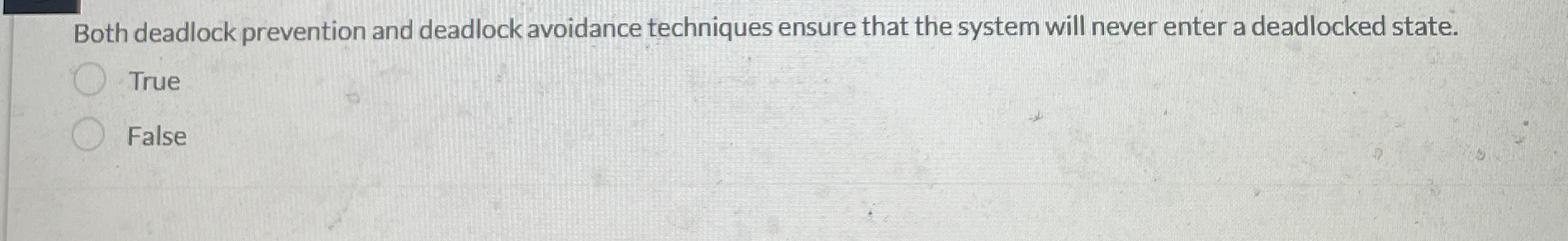 High Quality SOLUTION Both deadlock prevention and deadlock avoidance | Chegg.com