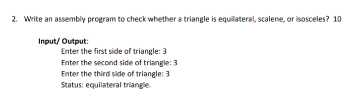 Solved write a assembly program for emu 8086 IDE . | Chegg.com