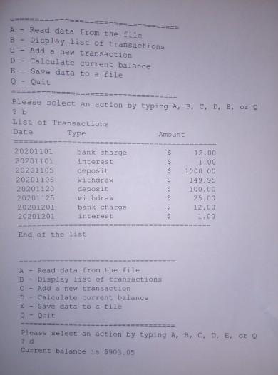 Solved # Transaction.py #Author: Date: class Transaction: | Chegg.com