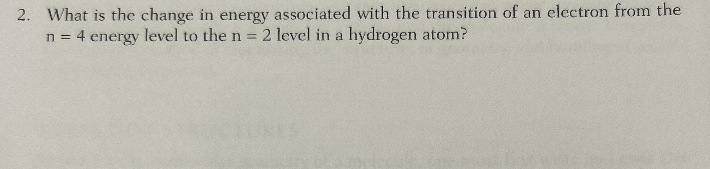 Solved What is the change in energy associated with the | Chegg.com