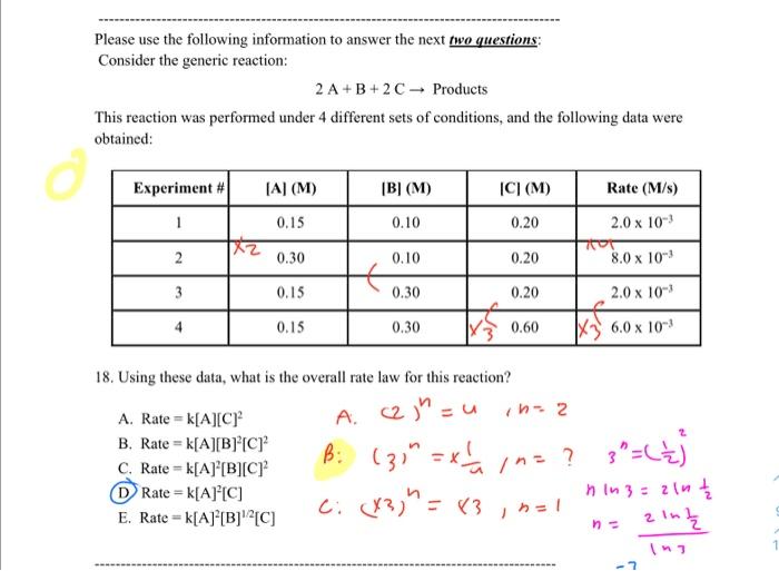 Solved Please use the following information to answer the | Chegg.com
