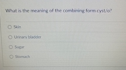 Solved What is the meaning of the combining form | Chegg.com