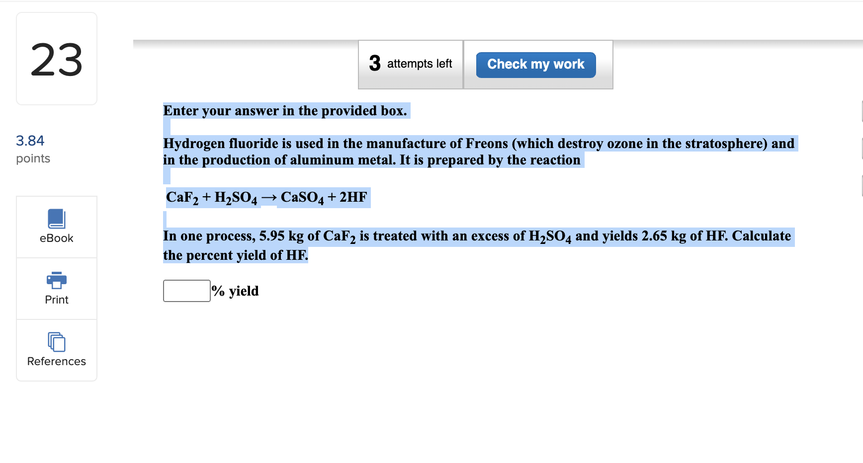 Solved Enter your answer in the provided box.Hydrogen | Chegg.com