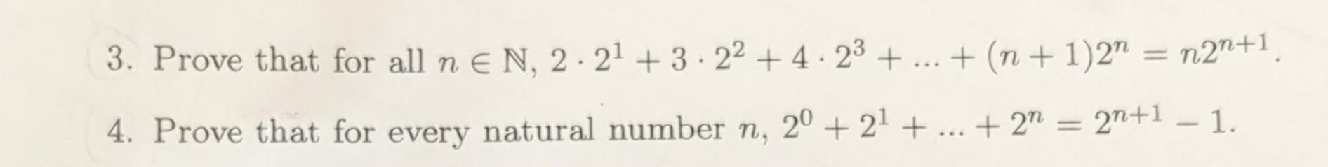 Solved 3. Prove that for all | Chegg.com