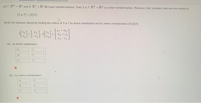 Solved Let TR-R" and S: R9 - Robe linear transformations. | Chegg.com