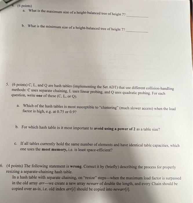 Solved 4. (6 points) a. What is the maximum size of a | Chegg.com