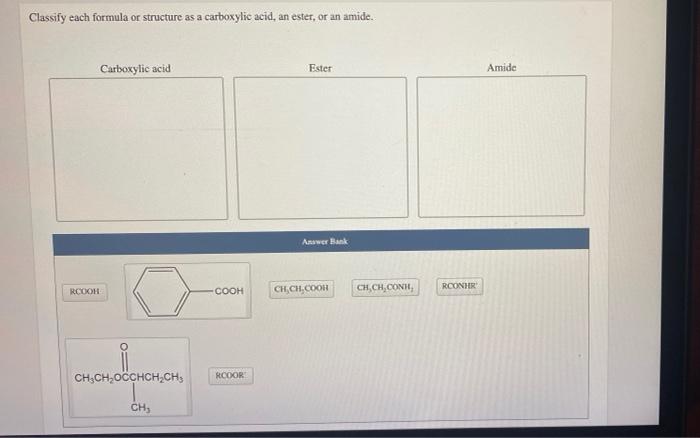 Solved Classify the formulas as amines, amides, or neither. | Chegg.com