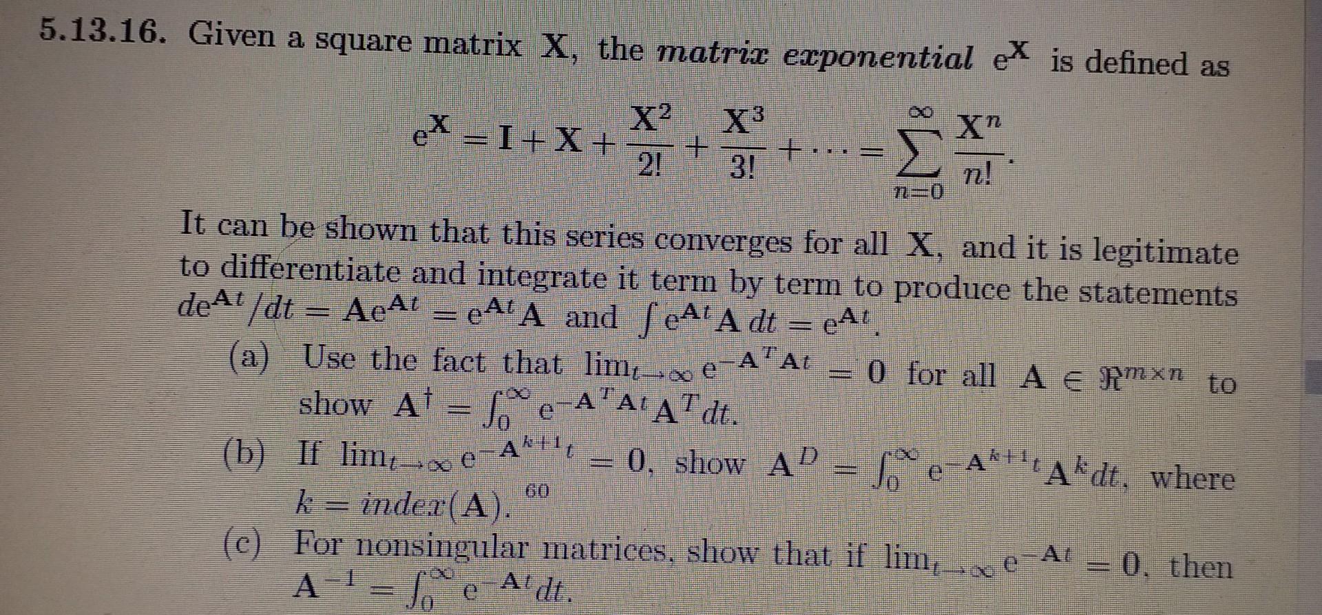 51316 Given A Square Matrix X The Matriz 