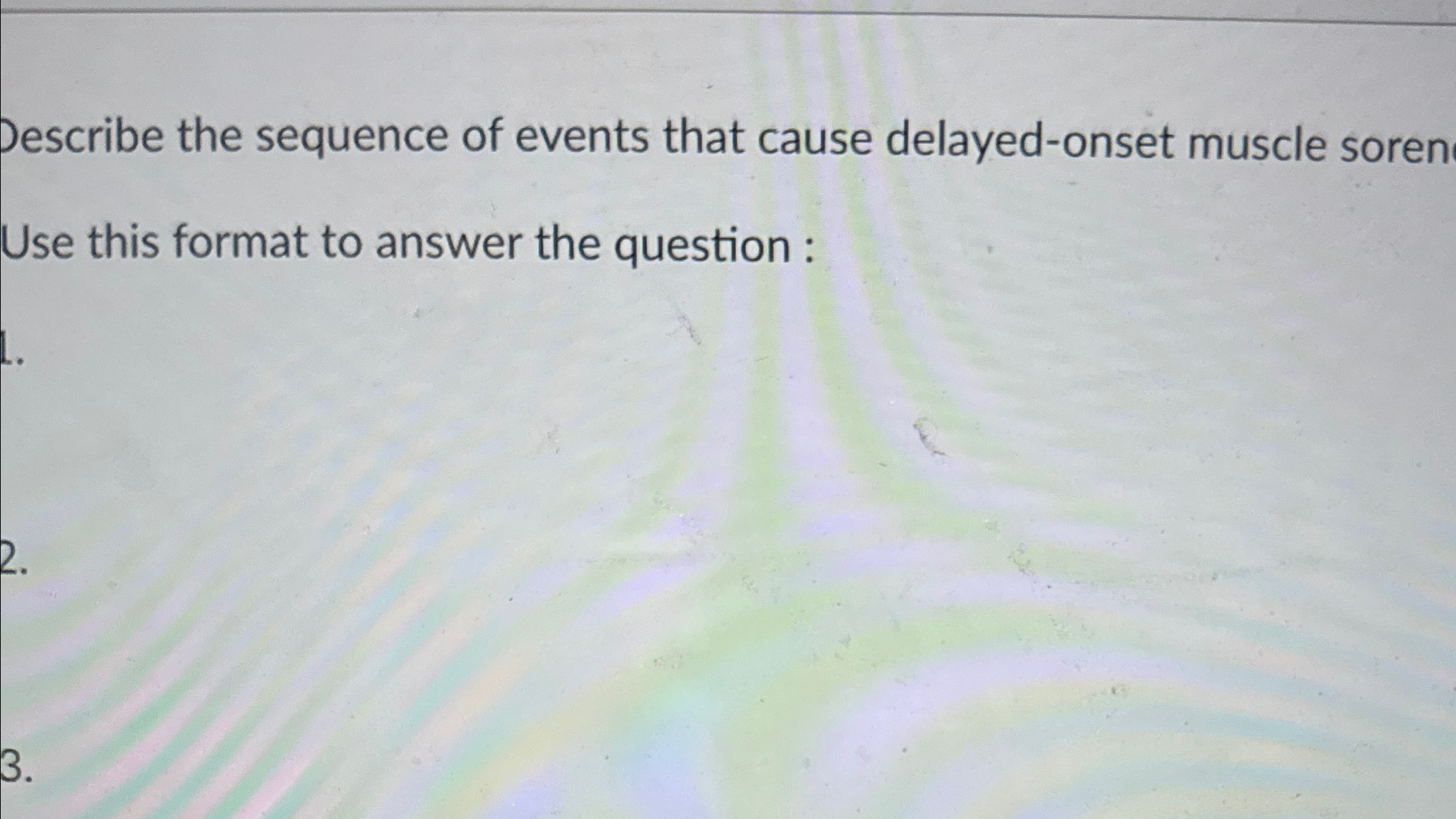 Solved Describe the sequence of events that cause | Chegg.com